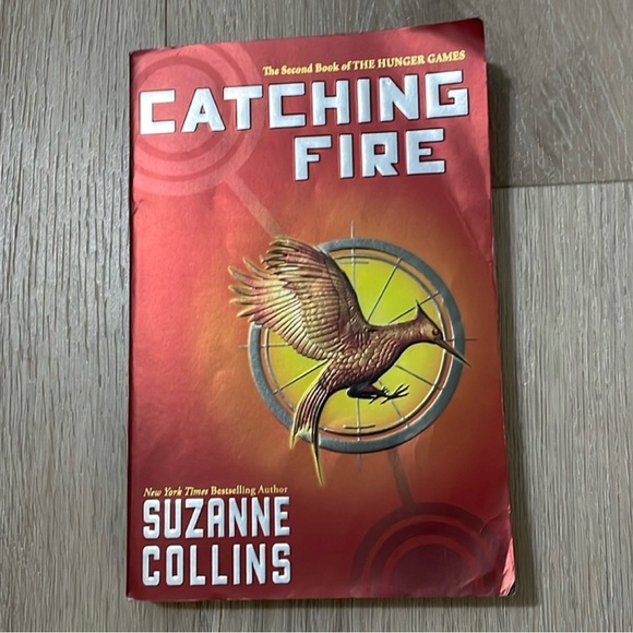 Accents | Catching Fire By Suzanne Collins Red Cover | Poshmark